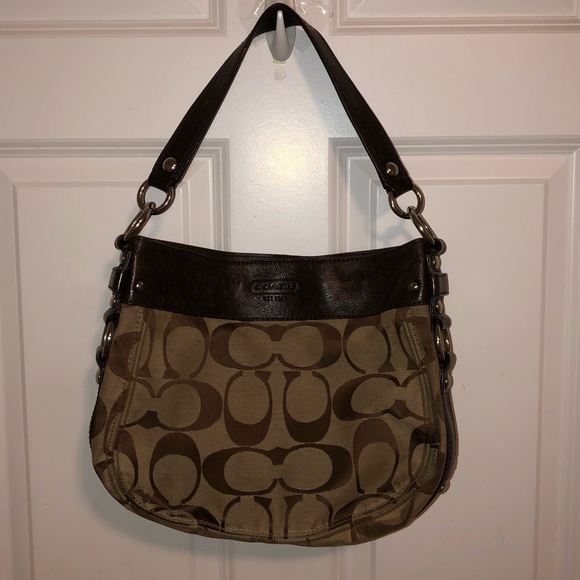 Coach | Bags | Vintage Signature Brown Coach Purse | Poshmark